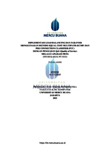 IMPLEMENTASI LOAD BALANCING DAN FAILOVER MENGGUNAKAN METODE EQUAL COST MULTIPATH (ECMP) DAN PER ...